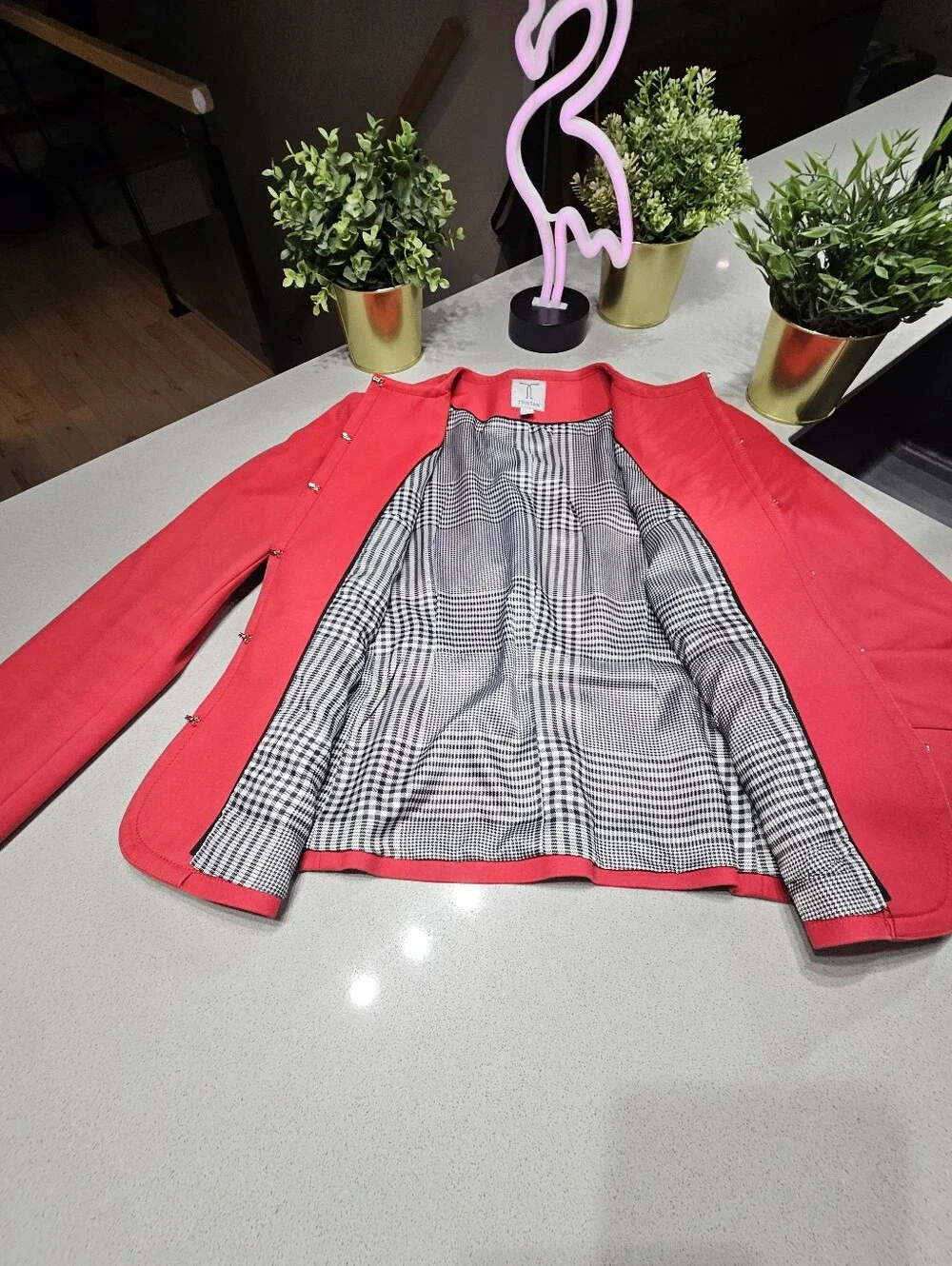 Tristan | Jackets & Coats | Tristan Chic Veston Structur Doubl Rouge ...